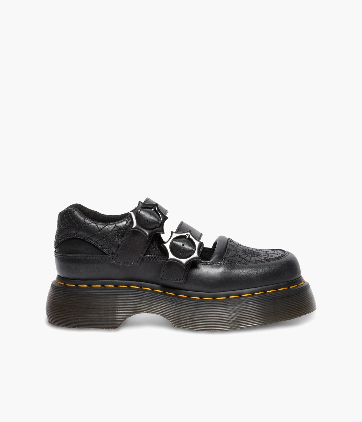 Dr. Martens x Wednesday Buzz Mary Jane Shoes | Gothic Leather Platform ...