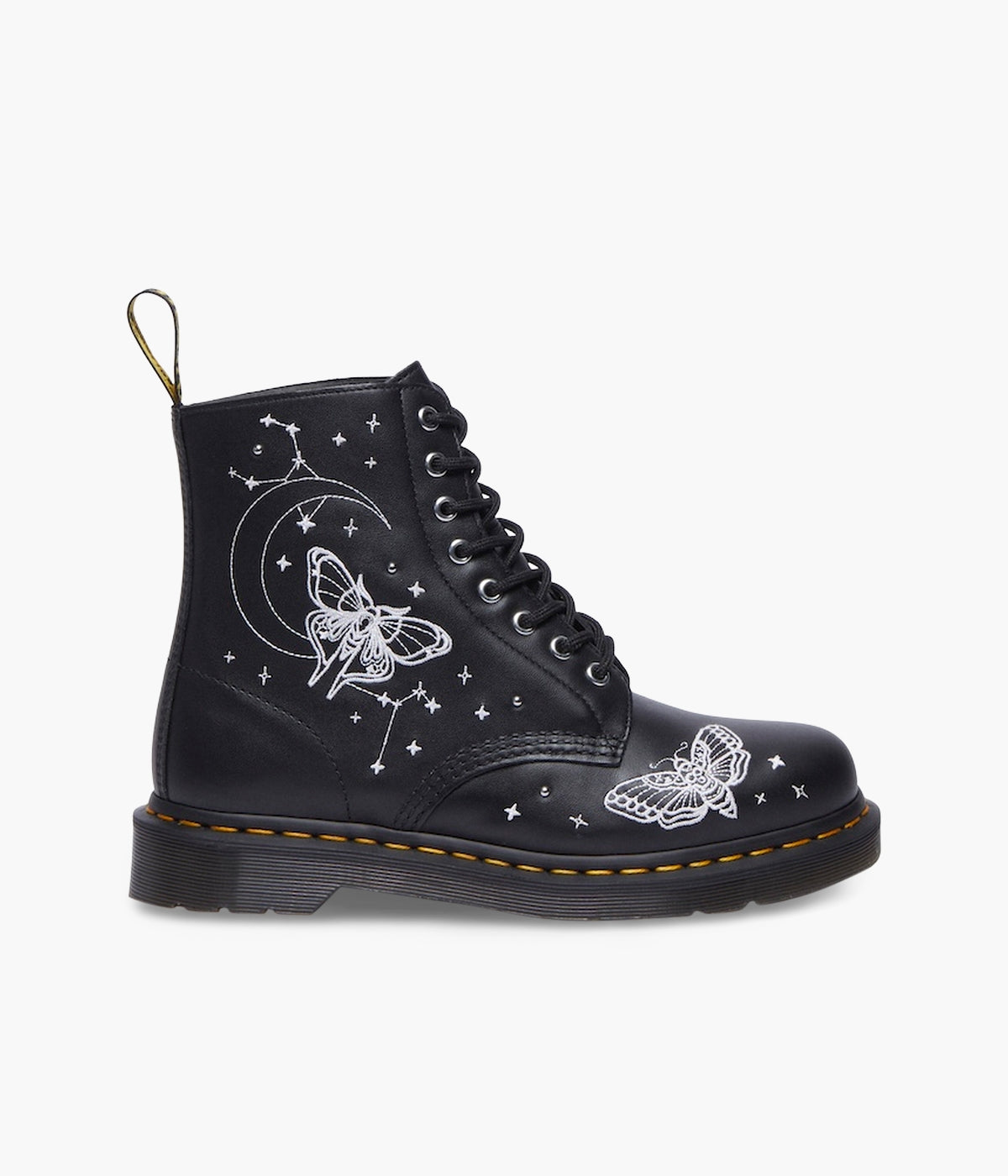 Dr. Martens 1460 Celestial Moth Boots | Embroidered Lace-Up | NEON Canada